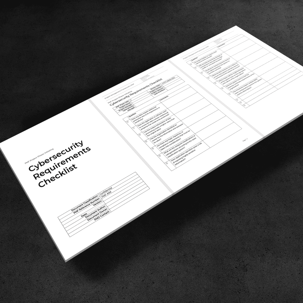 Cybersecurity Requirements Checklist Template